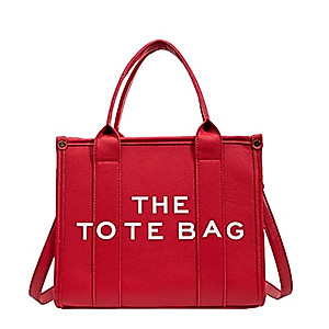 Tote Handbag for Women Bags Large Capacity Crossbody/Shoulder/Satchel/Top Handle Bag Fashion Travel Tote Bags Red