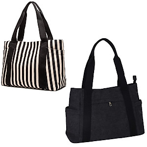 Medium Tote Bag Shoulder Bag 7 Canvas Vaction Purse Handbag with Zipper Travel Work Handbag Gifts for Women