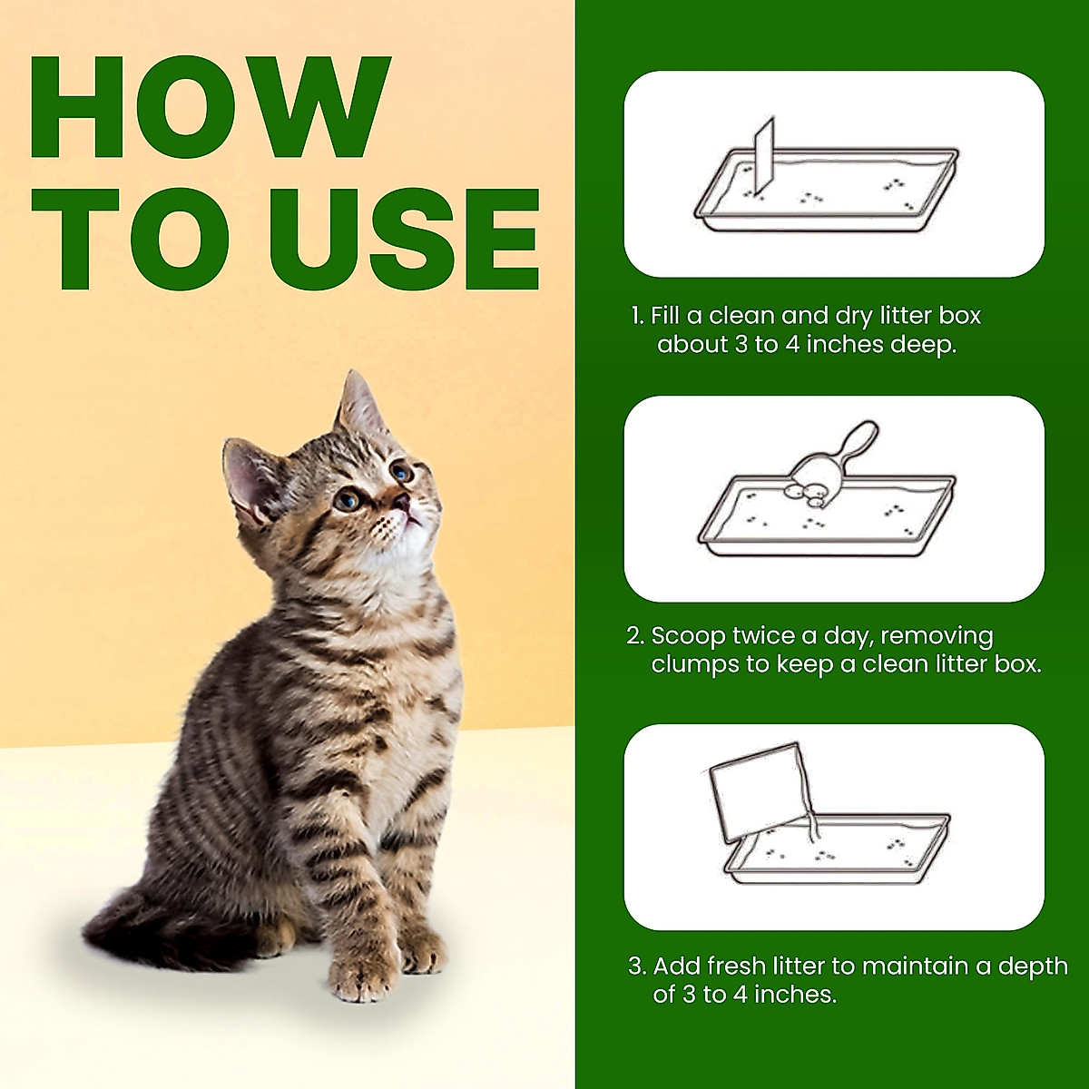 SPOT by Ethical Products – Dr Bales One Source 100% Natural Cat Litter from Yuca Root/Cassava - 2X Long Lasting - Dust Free, Odor Controlling Premium Clumping Cat Litter - 4.4lbs - Small (34002)