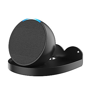 sikiwind Wall-mounted Speaker Holder Bracket Cable Management Round Sound Box Stand Space Saving Prevent Falling Home Decoration for Amazon Echo Pop