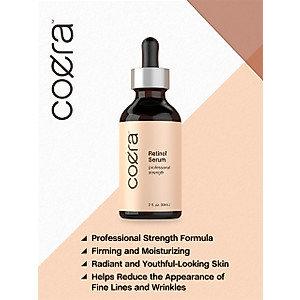 Coera Retinol Serum for Face | 2 fl oz | Professional Strength Formula | Free of Parabens & Fragrances | Packaging May Vary