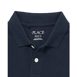 The Children's Place Boys Short Sleeve Pique Polo,Nautico 5 Pack,L (10/12)