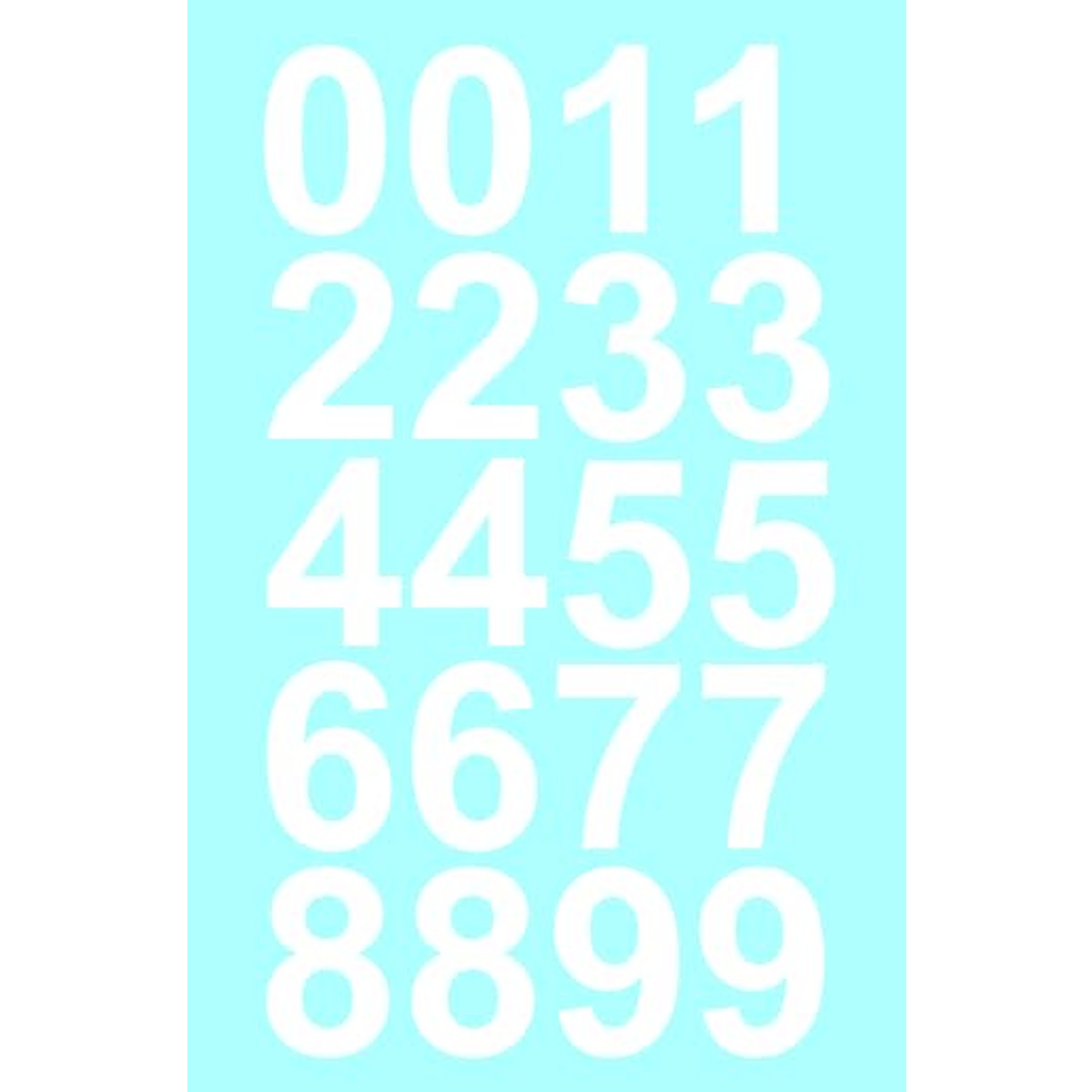 1.5" Inch Premium Reflective Mailbox Number Vinyl Decal Sticker Sheet (White) | Waterproof and Fade-Resistant | Easy to Install Adhesive Vinyl | Home, Apartment, Condo or Business by CustomDecal US