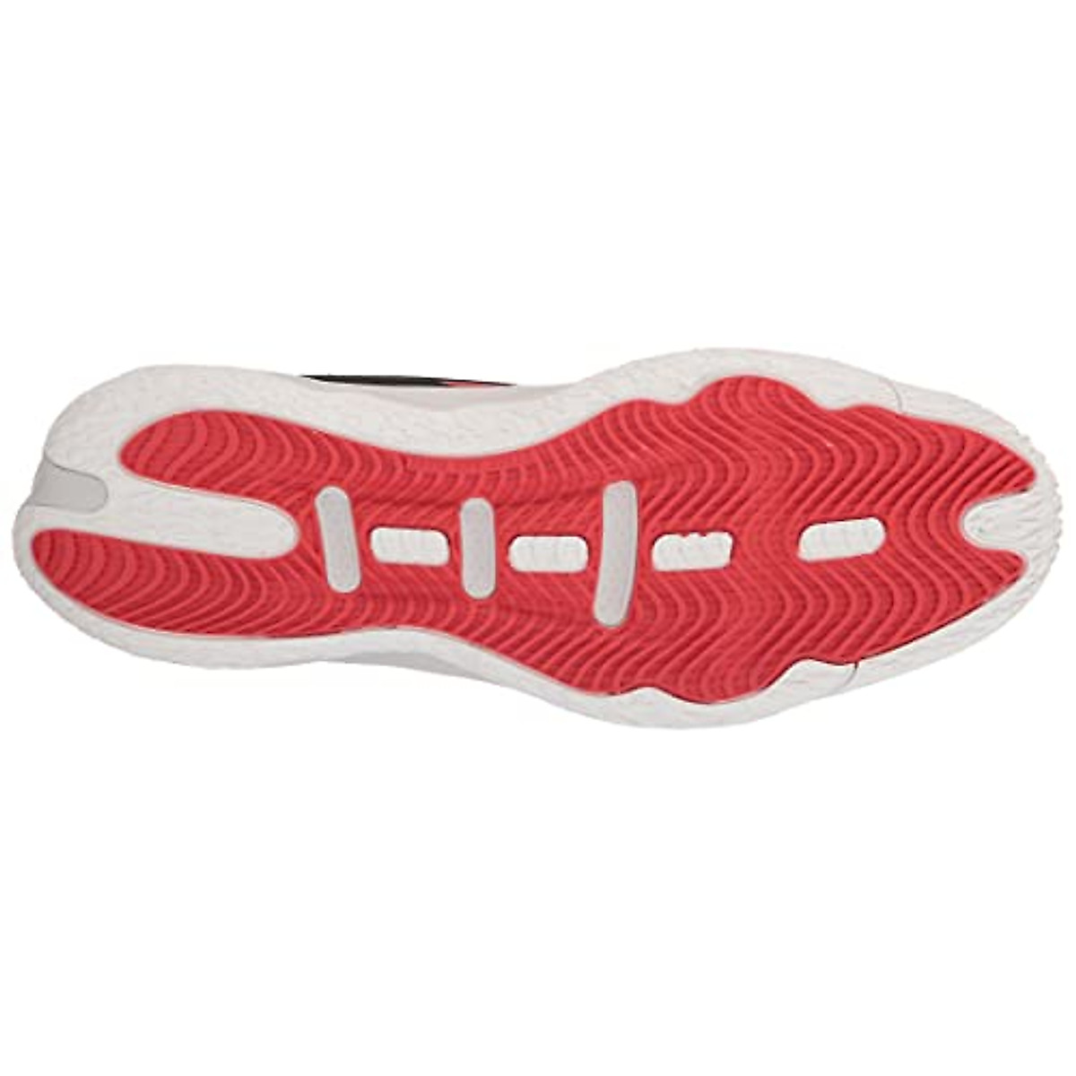 adidas Unisex Dame 8 Basketball Shoe, White/Vivid Red/Core Black, 4.5 US Men