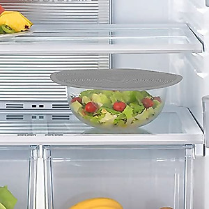 KooMall 12 10 Inch Multi-use Microwave Mat, Trivet, Pot Holders, Drying, Baking, Place Mat, Utensils Rest, Silicone Cover Pad for Hot Pots Pans Bowls Plates Dishes Kitchen Counter, Heat Resistant,Gray