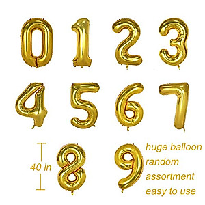 Tellpet Gold Number 1 Balloon, 40 Inch