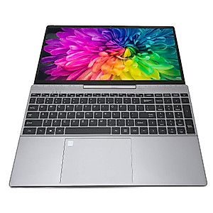 Office Laptop, Tablet Laptop 12GB DDR5 RAM 15.6in Touchscreen Fingerprint Reader for Travel (US Plug 256GB)