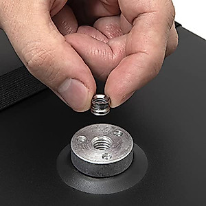 Large Tripod Tray Attachment - Platform Holder for Laptop, Notebook, Projector, and Equipment - 1/4" to 3/8" Screw - Complete with Storage Bag