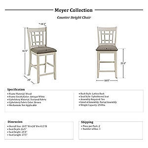 Lexicon Meyer Counter Height Chair (Set of 2)