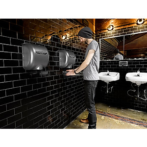 XLERATOR XL-GR Automatic High Speed Hand Dryer with Graphite Cover and 1.1 Noise Reduction Nozzle, 12.5 A, 110/120 V