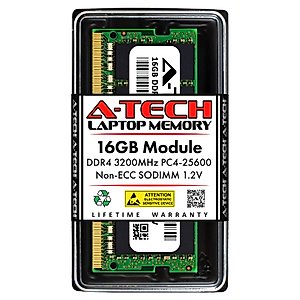 A-Tech 16GB RAM for Dell Latitude 3420 - DDR4 3200MHz PC4-25600 Non-ECC Unbuffered SODIMM 260-Pin Laptop Notebook Memory Upgrade Module