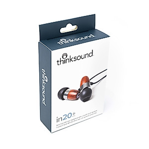 thinksound in20 - Professional in-ear Wired Earphones, Hi-Fi Clear Sound & Deep Bass, Secure Fit in Ear Monitor IEM Headphones, Sound Isolating, Wired Earbuds, Earphones, Gaming Earbuds