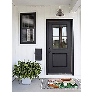 DIRYZON EUL Rustic Gooseneck Wall Sconce Outdoor/Indoor Farmhouse Porch Light 1-Light Barn Bedside Wall Light in Antique Copper Finish for Patio Front Door