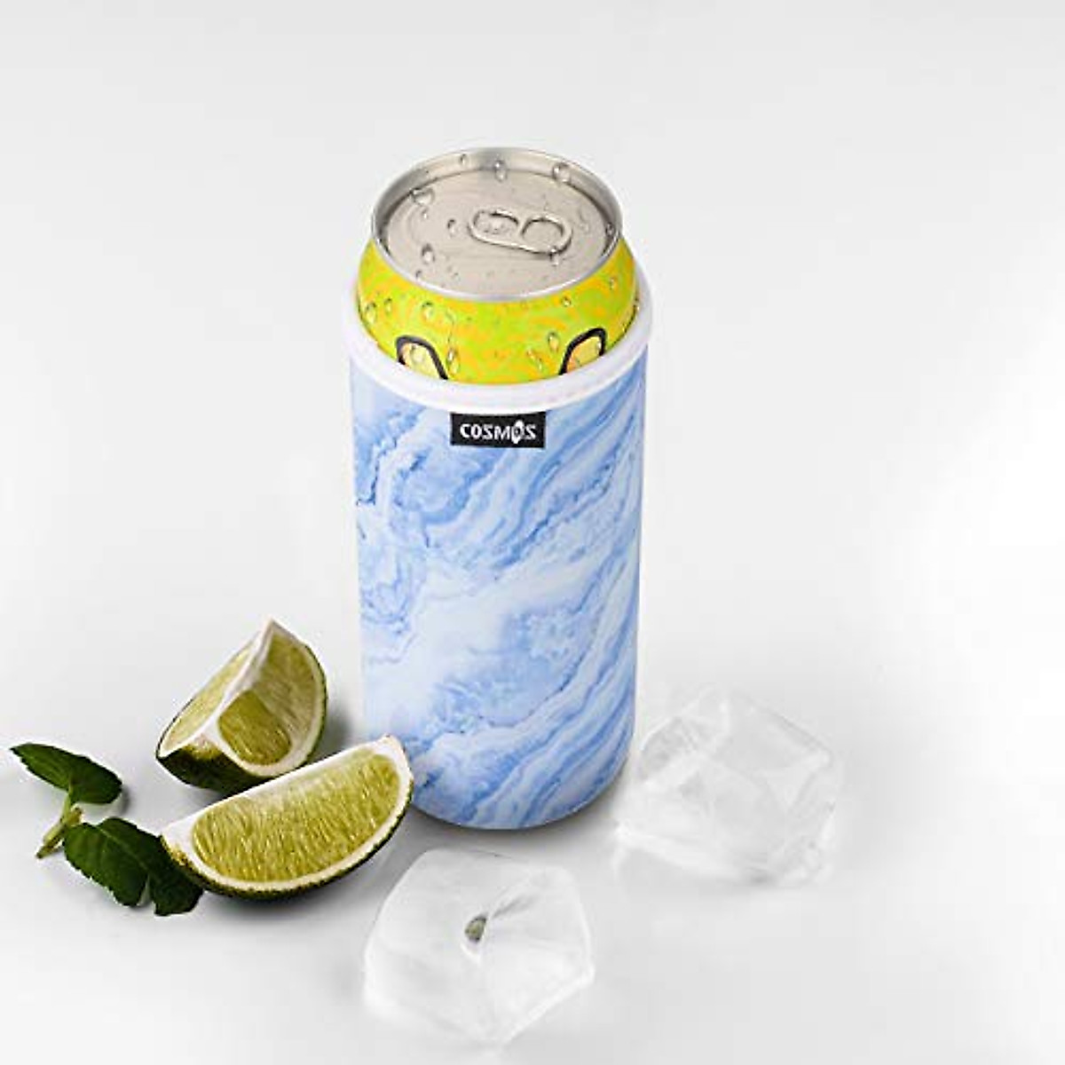 CM Pack of 4 Tall Boy Can Sleeves Soft Neoprene Tallboy Can Covers Bottle Insulators Can Cooler for 24 Fluid Ounce Energy Beer Beverage Drink Cans