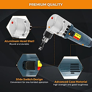 BEAMNOVA Metal Cutter Tool Electric Sheet Metal Nibbler Metal Sheets Cutter Kit Hand Tool Stainless Steel Metal Cutting Tools