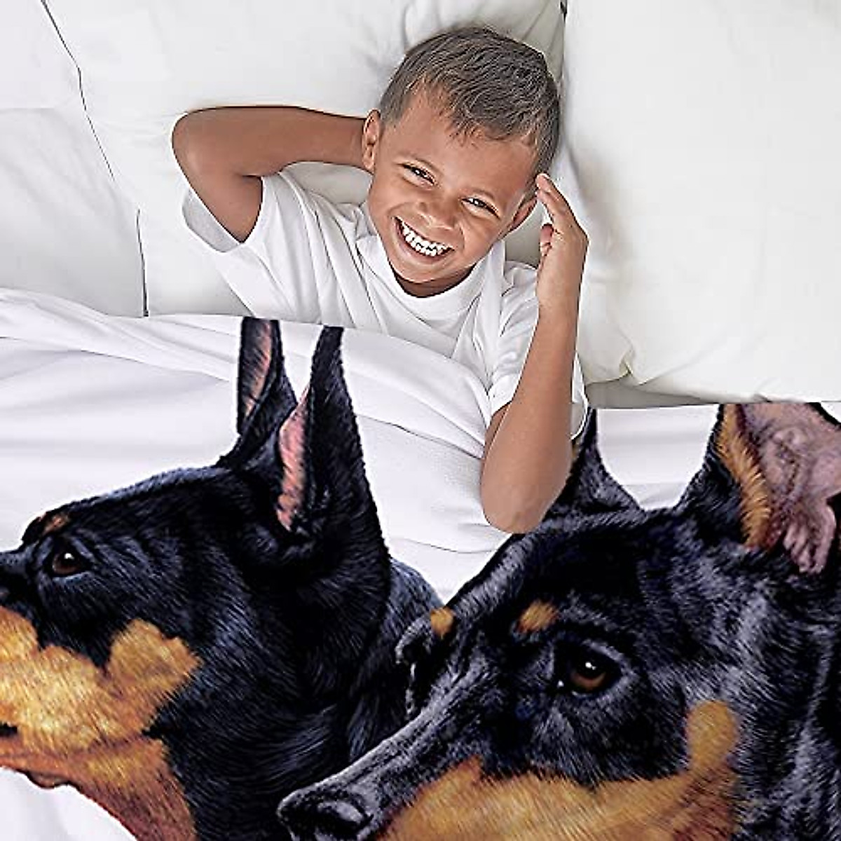 CafePress Min Pin Multi Throw Blanket Super Soft Fleece Plush Throw Blanket, 60"x50"