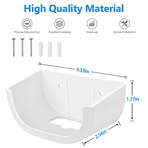 HOLACA Screwless Wall Mount for eero 6 Dual-Band mesh Wi-Fi 6 Router Holder, No Tools Required, Easy to Install, No Drilling, Strong VHB Adhesive Mount (1 Pack)