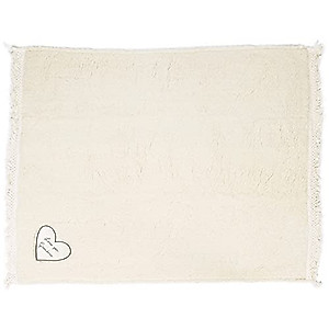 Pavilion - Love is Patient Love is Kind Love Never Fails - 1 Corinthians 13: 4-8 - 42x50 Inch Super Soft Sherpa Tassel Fringe Blanket Wrapped in A Ribbon with A Handle