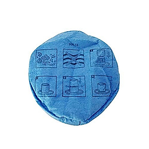 Smilefil VRC2 Cloth Filter Replacements for Vacmaster 1.5 to 3.2 Gallon Wet/Dry Vacuums, 6 Pack