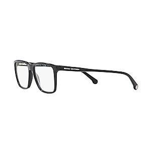 Brooks Brothers Men's BB2037 Square Prescription Eyewear Frames, Black/Demo Lens, 57 mm
