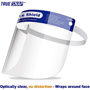 Face Shield 10-Pack, Reusable Transparent Anti-Fog Visor Full Face Safety Cover with Comfort Foam, Adjustable Band to Fit All Sizes, 10-Pack