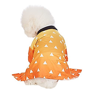 Impoosy Dog Halloween Costume Cute Pet Clothes Puppy Cosplay Shirts for Small Medium Large Dog Clothing Outfits (L,Yellow)