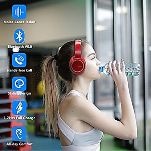 Srhythm NC15 Noise Cancelling Headphones Wireless Bluetooth 5.0, Over Ear Headset Bundle with Headphone Accessories Pack NC75/NC15 Noise Cancelling Headphone