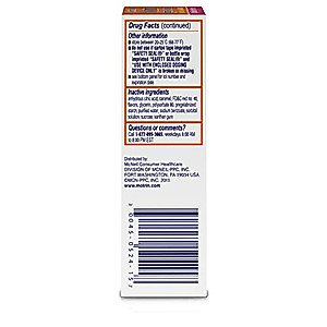 Motrin Infants Concentrated Drops, Fever Reducer, Ibuprofen, Berry Flavored.5 Oz (Pack of 2)