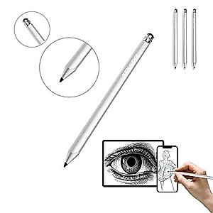 Tek Styz Pro Stylus Capacitive Pen Upgraded Works for Plantronics BackBeat FIT 3100 with Custom High Precision Touch Full Size 3 Pack! (Silver)