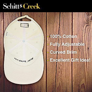 Schitt's Creek Ew, David Cotton Adjustable Dad Hat, Beige, One Size