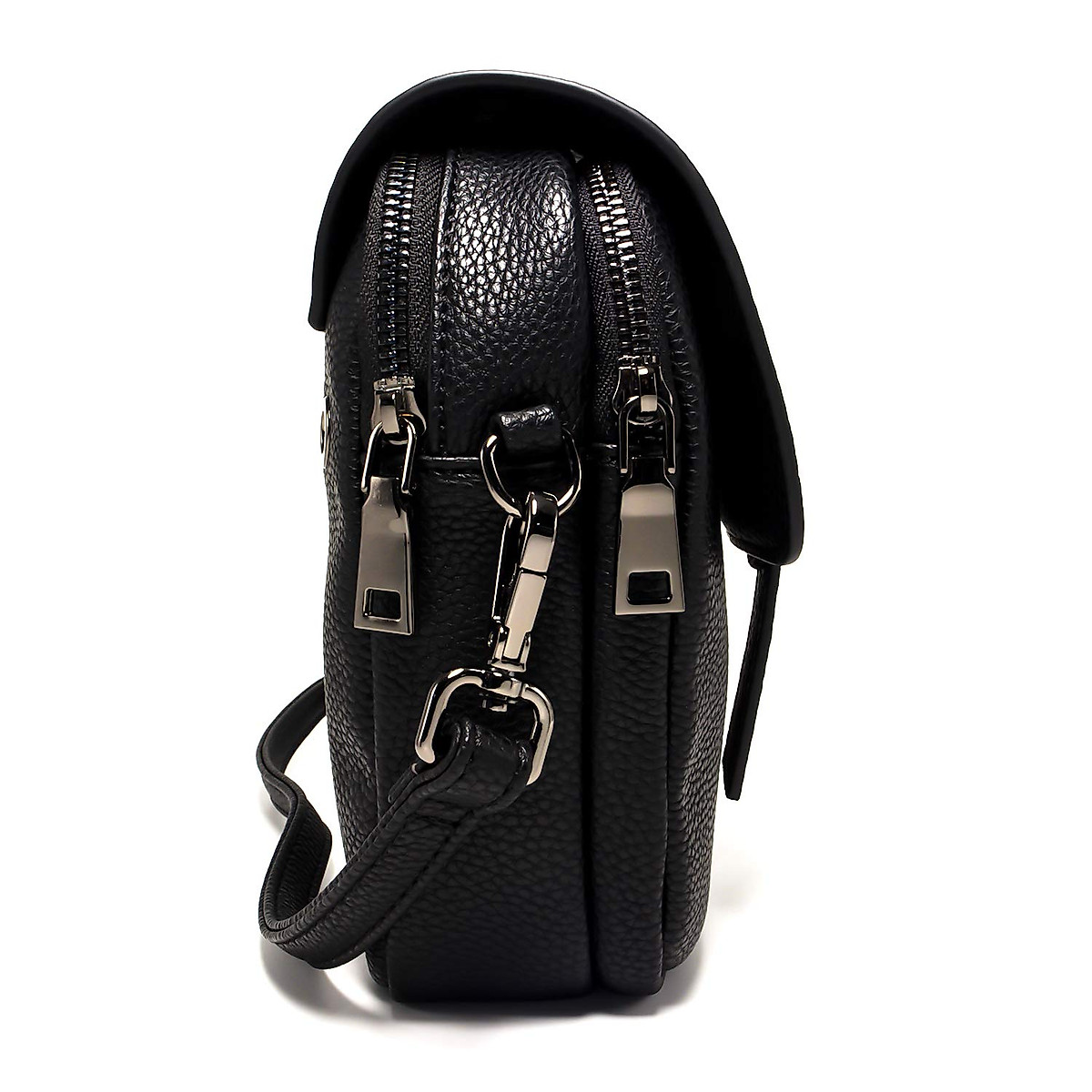 Lecanedo Small Crossbody Bag Cellphone Purse for Women, Leather Purse Shoulder Bags Black