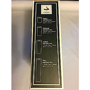 Airtight Food Storage Container Set of 5 by CooksBestStuff - SAFETY FIRST - BPA Free - Meets FDA Food Contact Requirements - Pasta Rice Noodles Easy Open Close Canisters DURABLE NEW STRONG HANDLES - SpaceSaver SNACKS