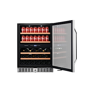 EdgeStar CWB8420DZ 24 Inch Built-In Wine and Beverage Cooler
