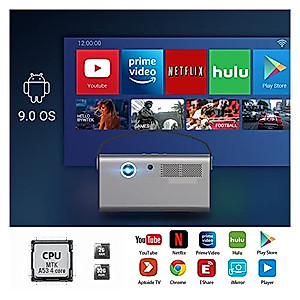 R17 Pro 3D TV 300inch Android WiFi Portable 1080P LED DLP Mini Projector Full HD for 4K Cinema Smartphone with Battery