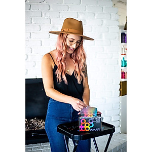 Framar Star Struck Silver Embossed Roll Aluminum Foil, Hair Foils For Highlighting - Medium 320 ft