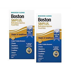 Bausch & Lomb Boston Simplus Travel Kit-1 oz, 2 pack