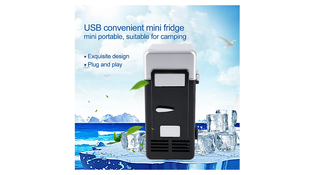Oumij Mini USB Fridge - Portable Cooler & Warmer