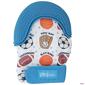 PBnJ baby Silicone Infant Teething Mitten Teether Glove Mitt Toy (Sports)