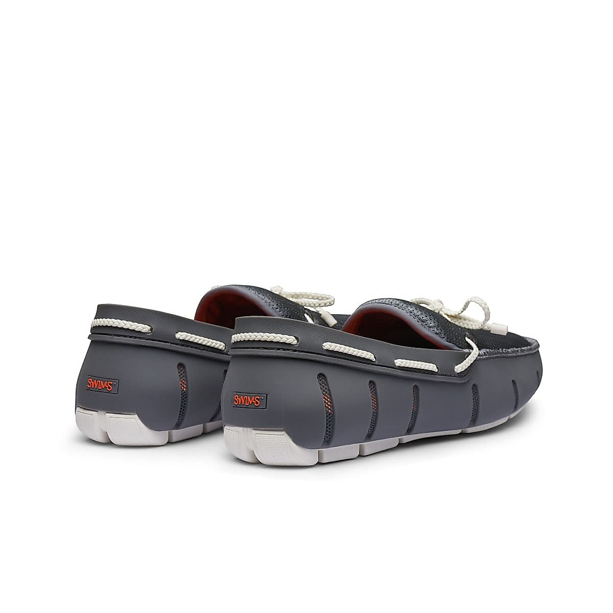 SWIMS Mens Loafers, Braided Lace Shoes for Men, Casual Beach Loafer, Comfortable Summer Shoe, Stylish Lightweight Walking Footwear, Quick Dry Breathable Eco Friendly Footbed (Basalt Grey,9.5)