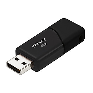PNY Attache 8GB USB 2.0 Flash Drive - P-FD8GBATT03-GE