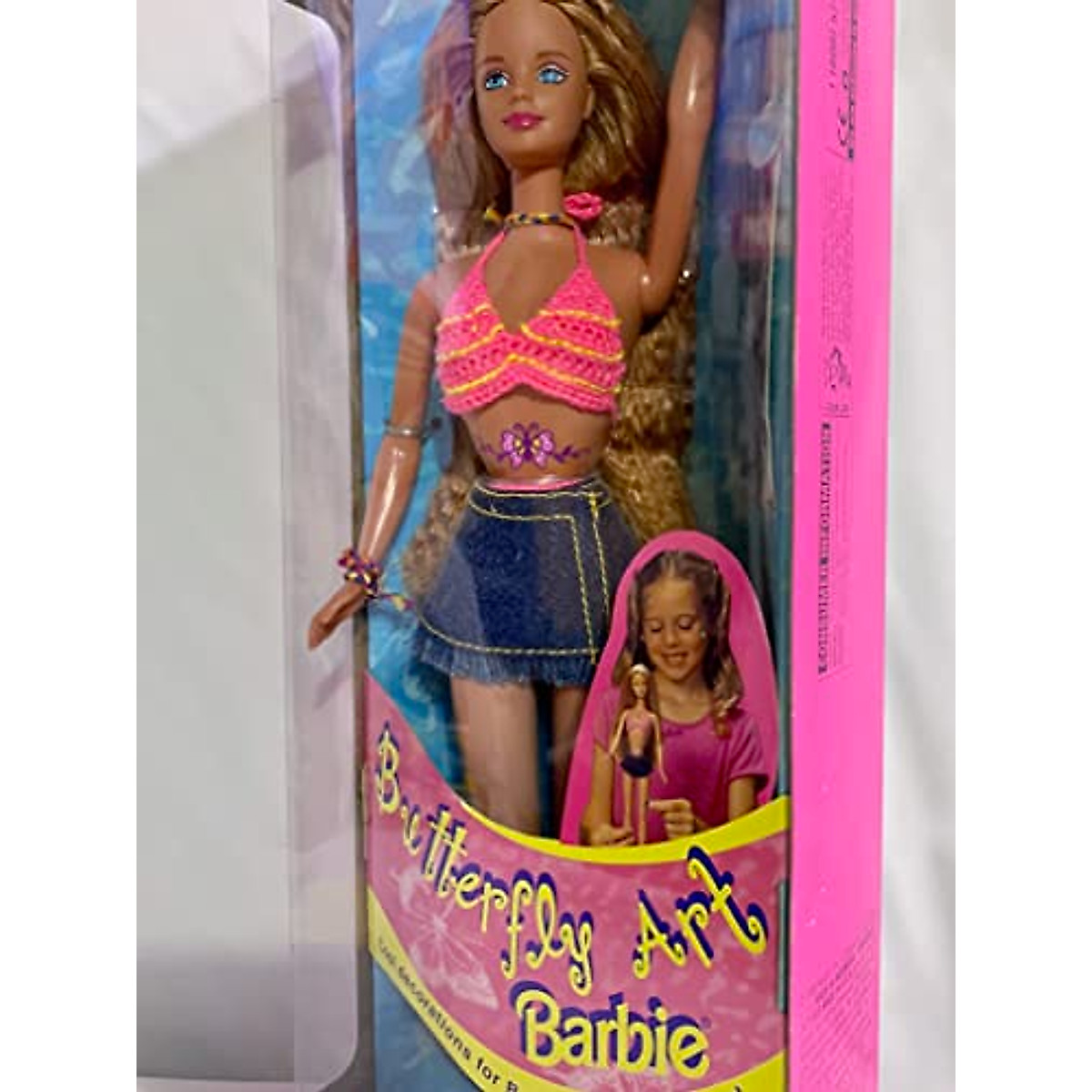Butterfly Art BARBIE Doll w Cool Decorations (1998)
