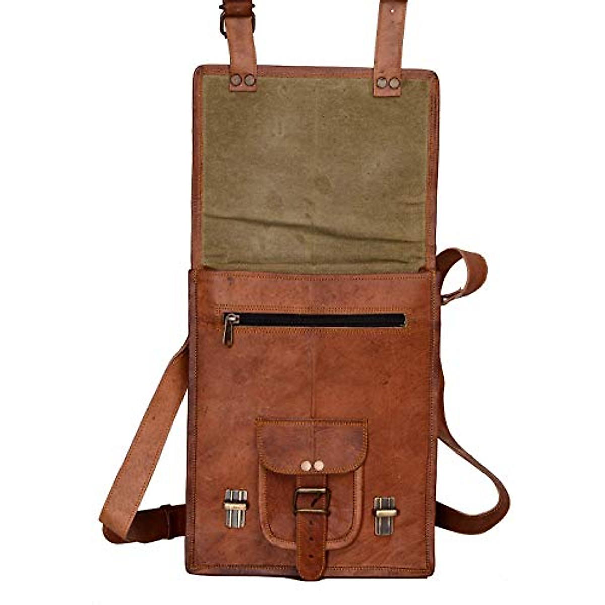 Komal's Passion Leather 11 Inch Sturdy Leather satcel Ipad Messenger Bag for Men and Women