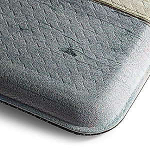 Home Dynamix Cozy Living Home Sweet Home Floral Runner Anti-Fatigue Kitchen Mat, Non-Slip Floor Mat, Padded Standing Desk Mat, Grey/Blue, 17.5"x30"