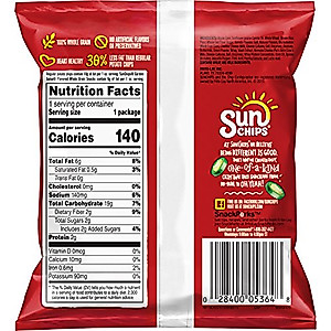 SunChips Multigrain Snacks, Variety Pack, 1 Ounce (Pack of 40)