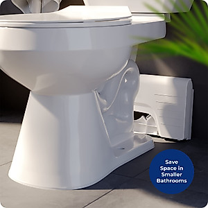 Squatty Potty Fold N Stow Compact Foldable Toilet Stool, White, 7", 1 lb