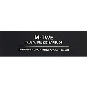 Monolith M-TWE True Wireless Earbuds with Sonarworks SoundID, Qualcomm aptX Audio, Qualcomm CVC 8.0 Echo Cancelling and Noise Suppression, ANC