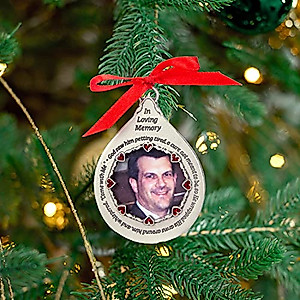 Cathedral Art (Abbey & CA Gift Frame, Loving Memory Man Teardrop Ornament, Pewter
