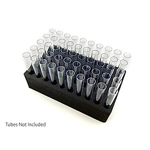 Polar Whale 5 Test Tube Racks Black Foam Storage Rack Organizer Stand Transport Holds 50 Tubes Each Fits up to 16mm Diameter Tubes