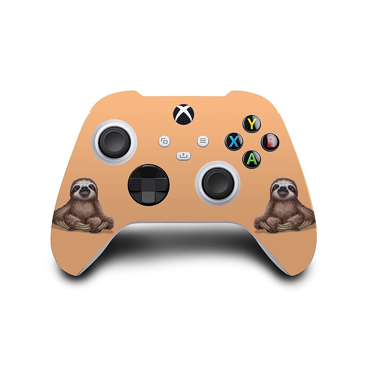 Head Case Designs Officially Licensed Animal Club International Sloth Faces Vinyl Sticker Gaming Skin Case Cover Compatible with Xbox Series X Console and Controller Bundle