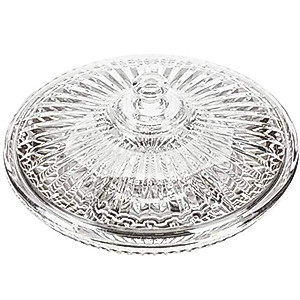 Modern Fruit basket with lid, Decoration Crystal glass Household dried fruit tray, Snack Salad tray, Candy box, Dried fruit Plate Display Stand -32 * 14 * 4cm